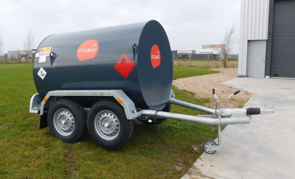 FuelStore 2000L diesel tank trailer Pegase