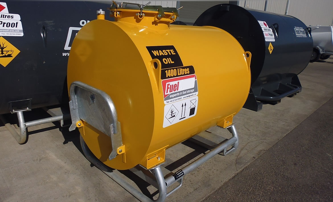 Fill’n Oil 1400L mobile oil recovery tank - Pegase