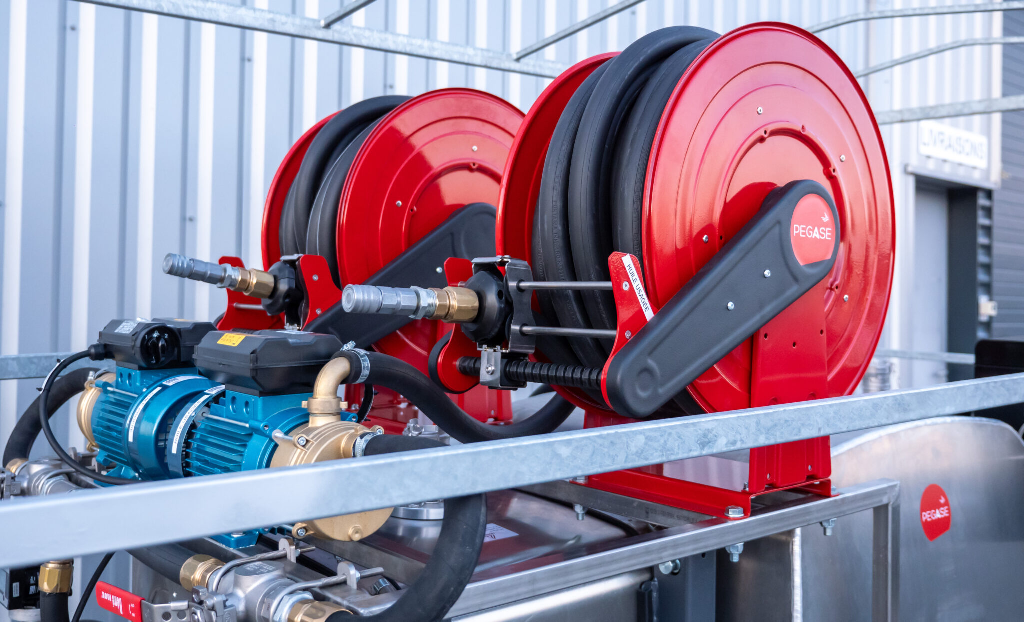 Oil transport and distribution trailer - Fill’n Oil 450L + 500L - Pegase